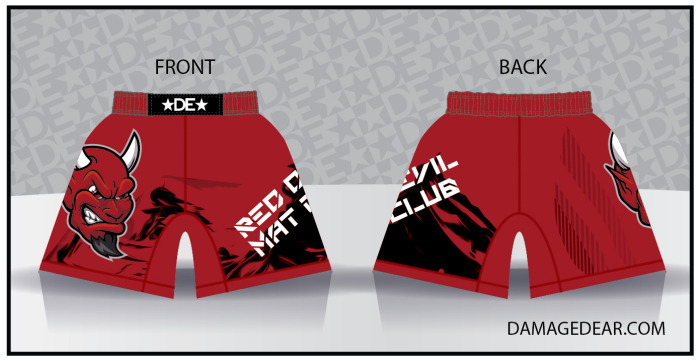 Red Devil Mat Club 2024 Fight Shorts